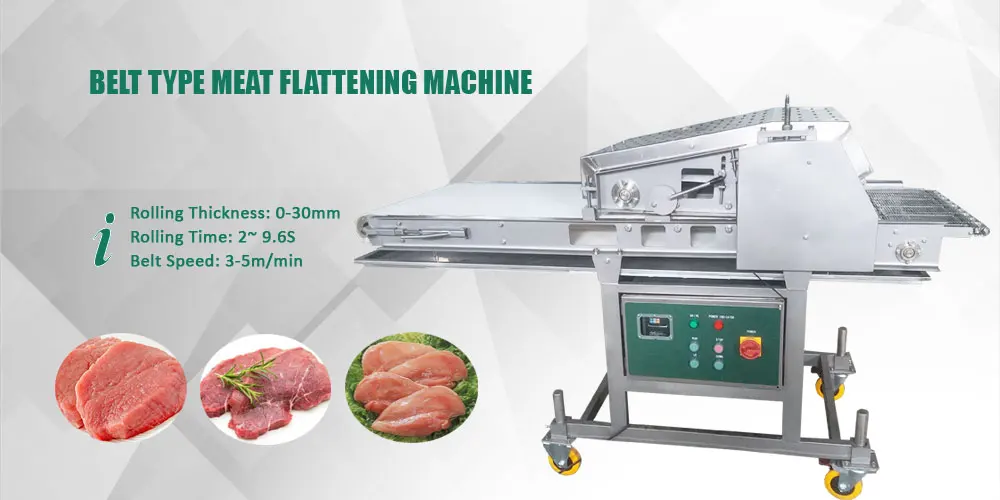 High Efficiency Chicken Hamburger Flattener Meat Tenderizer Machine 304 ...
