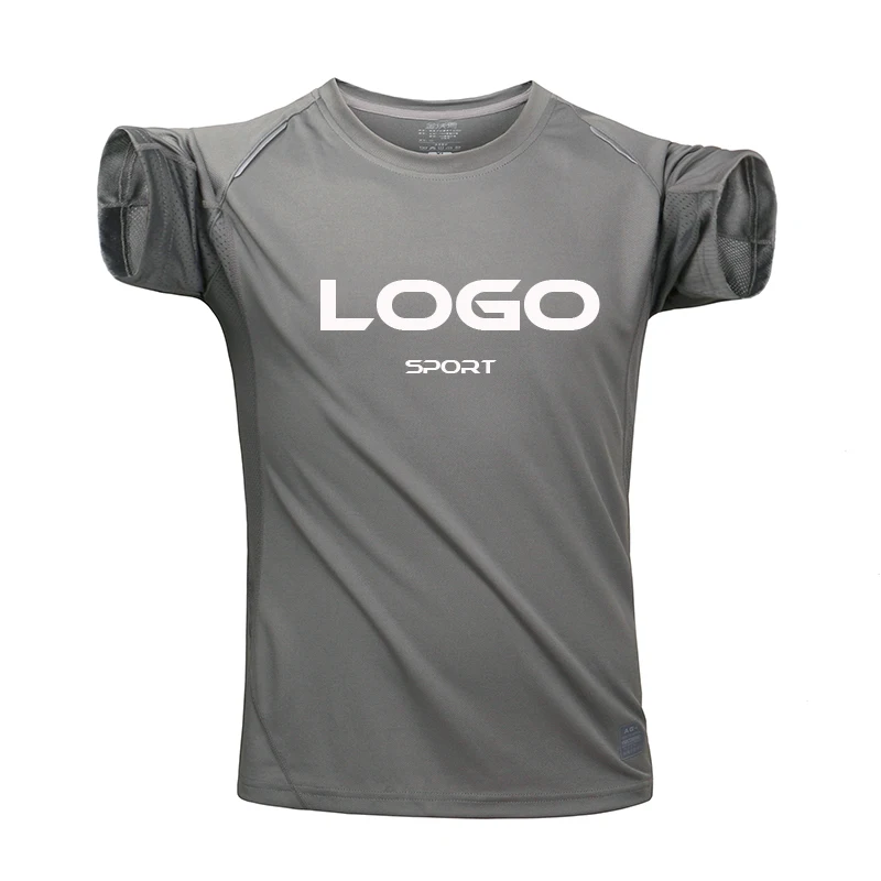 Mens Sport T-shirt Running Tshirts Plain Unisex Training Gym Workout ...