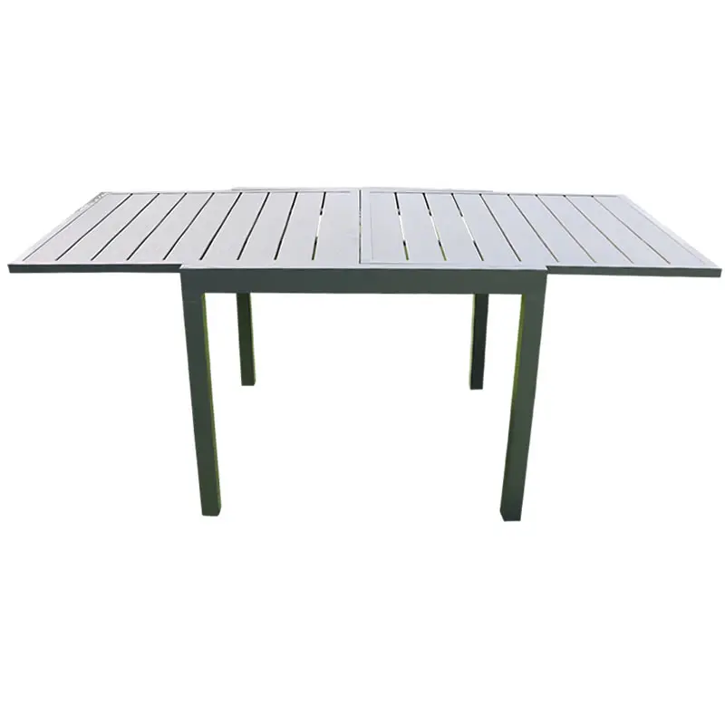 Extendable Aluminum Outdoor Dining Table for 6-8 Persons