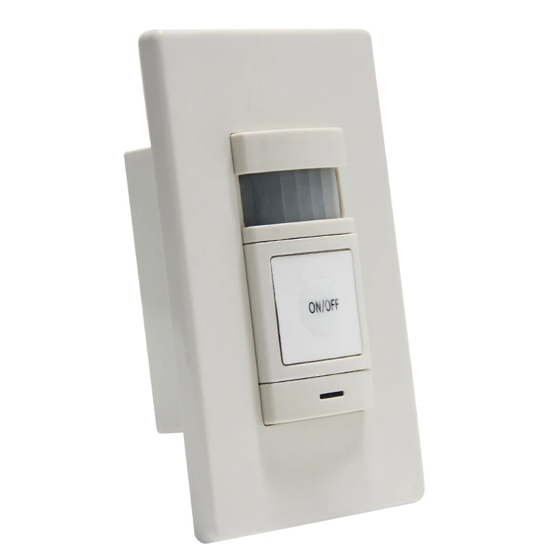 120V Intelligent PIR Motion Sensor Light Switch - White