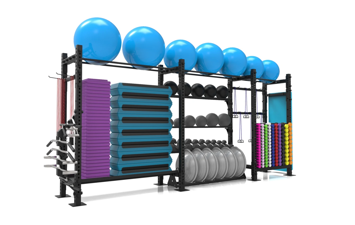 Crossmax Fitness Storage Rack - Efficient Gym Organization