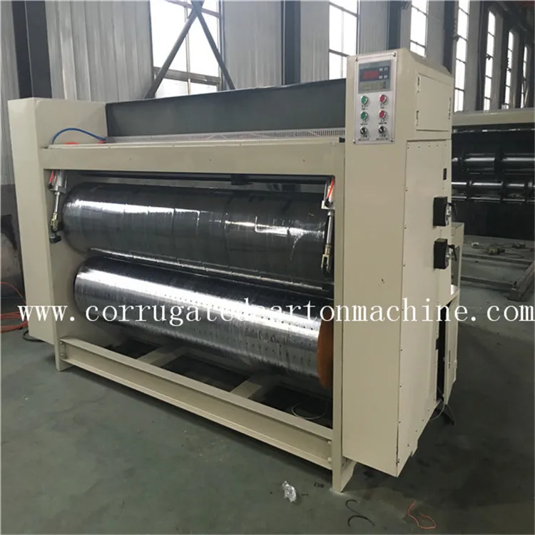 Roller Die Cutting Machine Making Foldable Corrugated Cardboard Box For ...