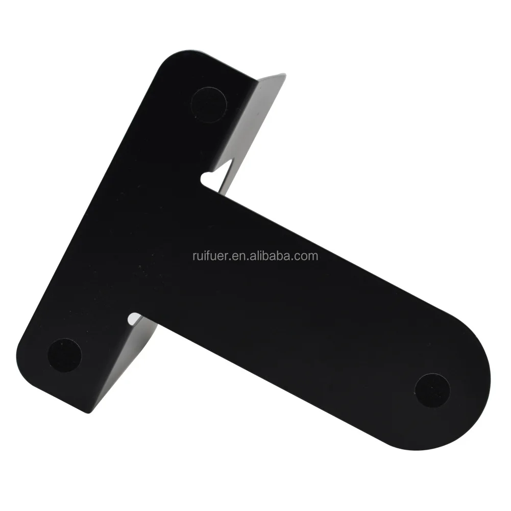 Premium Heavy Duty Black Bookends Metal L-shaped Book Ends Non Skid For ...