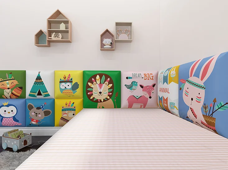 2020 New Design Cartoon Bedroom Soft Foam Wall Padding