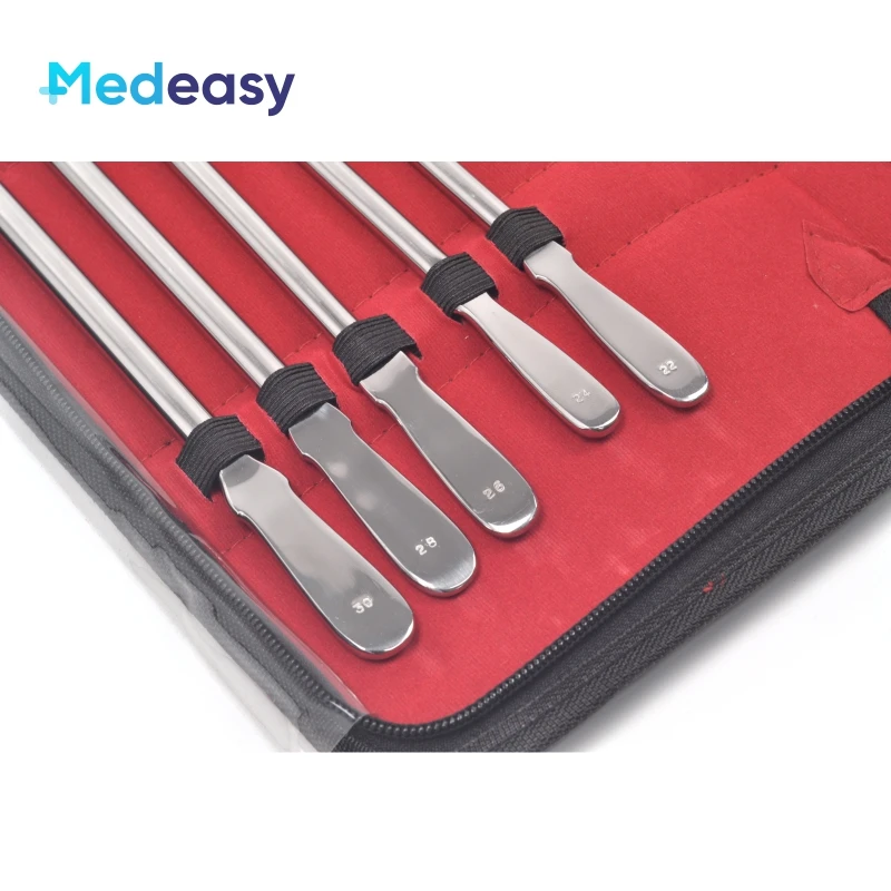 12 Pieces Stainless Steel Urethral Sounds Sets - Hegar Dilator Kit