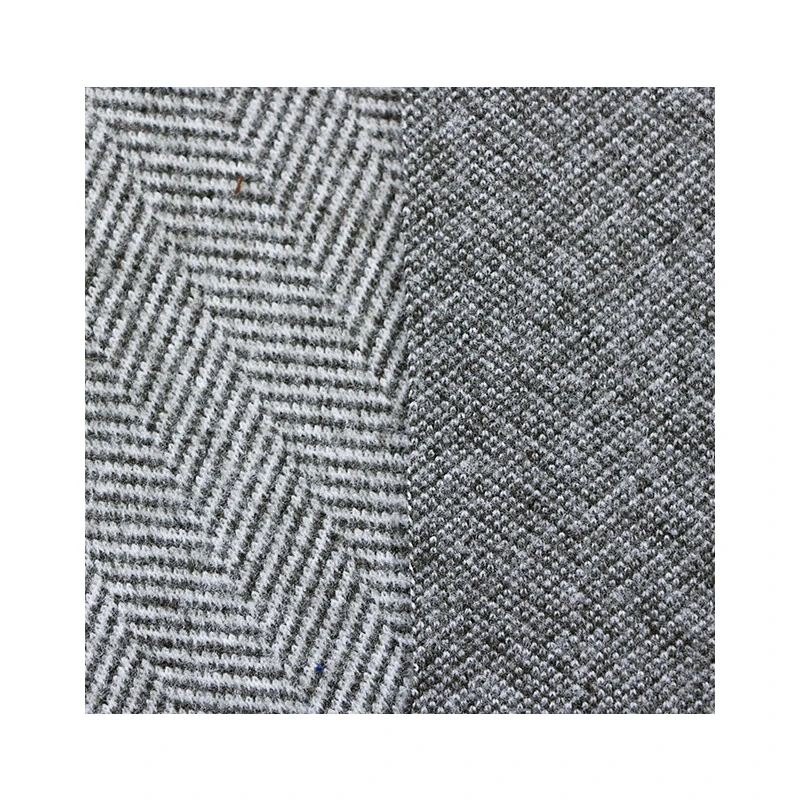 MINGMAO Textile Tweed Fabric Fishbone Herringbone Pattern Woolen Coat ...