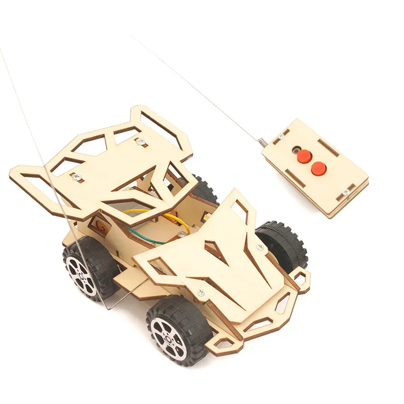Remote Control Car Educational Toy Wooden Cars Circuit Science Robotics ...
