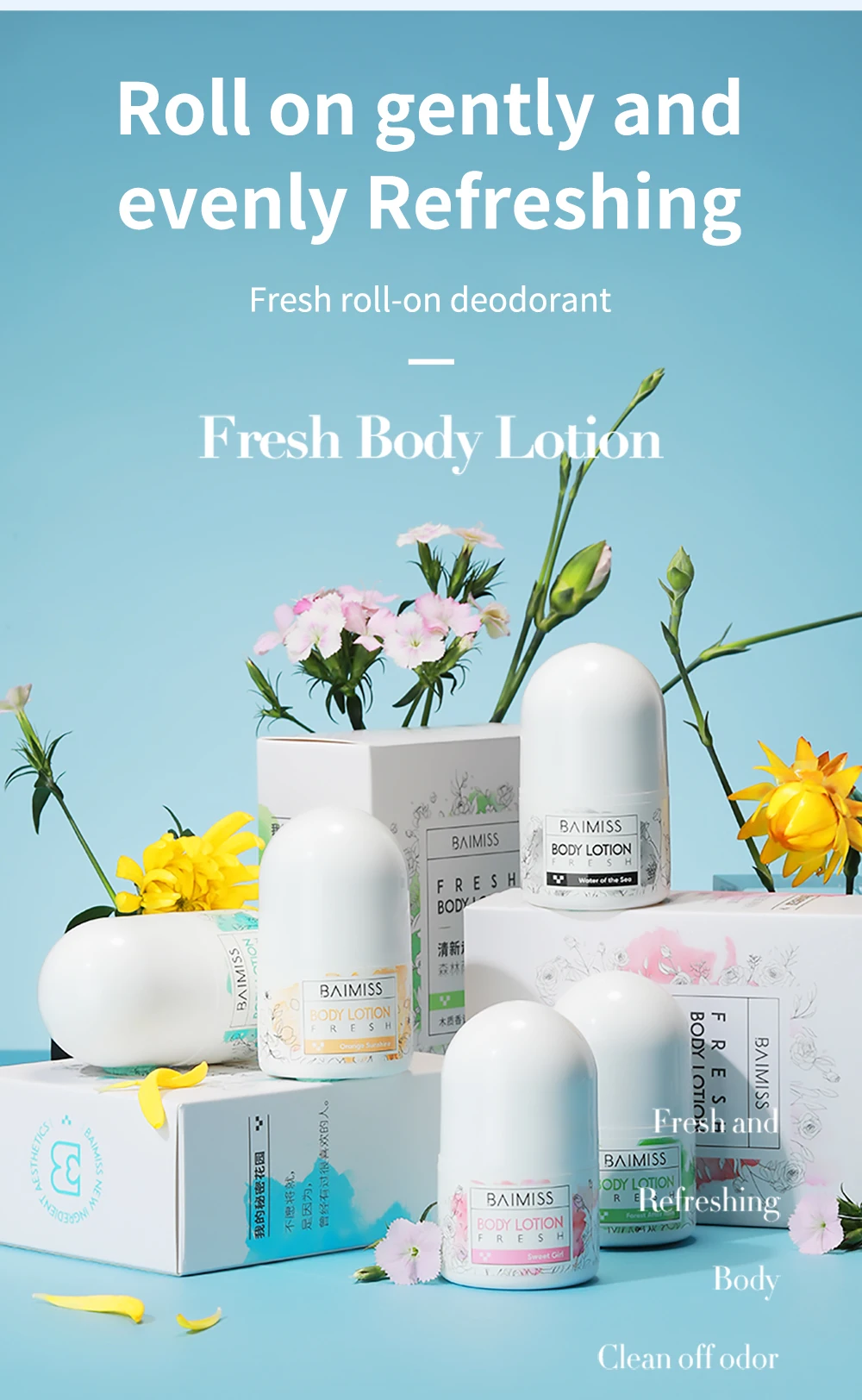 Custom Flavor 30g Roll-on Antiperspirant Deodorant - Buy Deodorant Roll ...