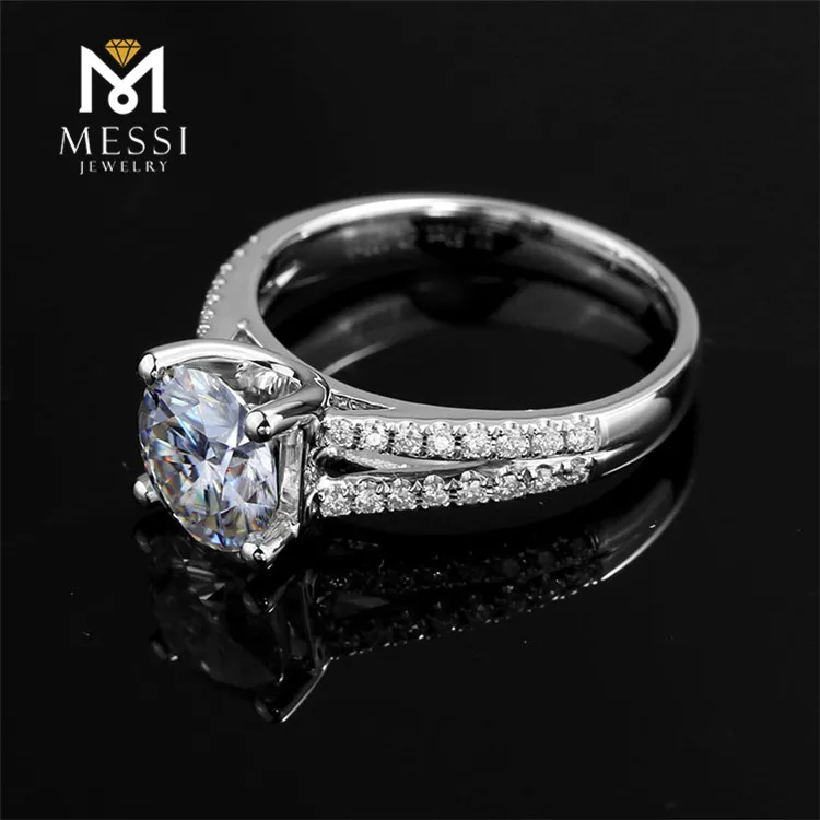 Messi Jewelry Customized 1.5 Carat Vvs Def Diamond 14k 18k White Gold ...