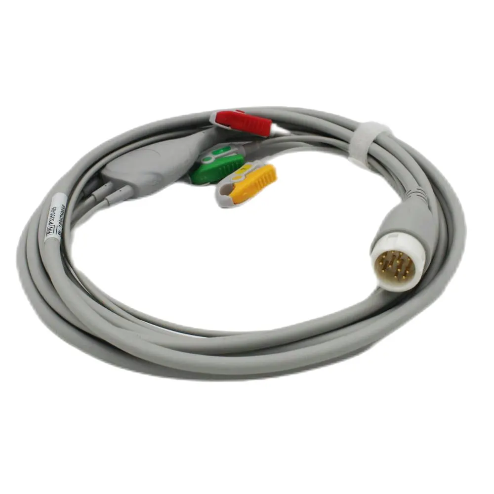 Medical Supplier Plinma Oem One Piece 5 Lead Ecg Cable Ecg Patient ...