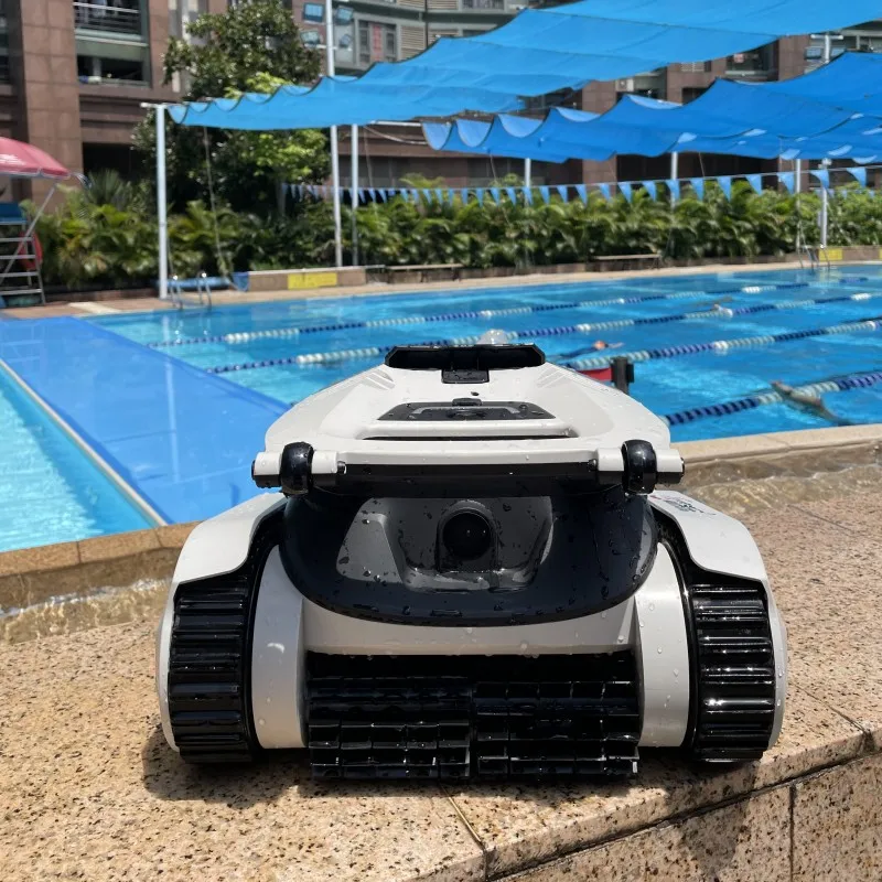 Automatic Pool Vacuum Cleaning Robot Intelligent Wireless Pool Robot ...