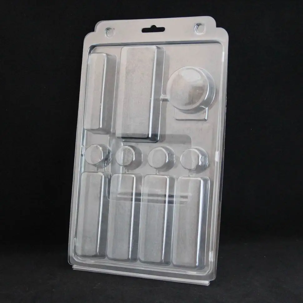 High Quality Clear Plastic PVC Clamshell with Custom Logo