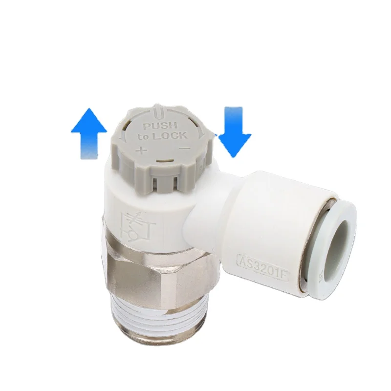 SMC Pneumatic Speed Controller Fitting AS1201F-M5-04A