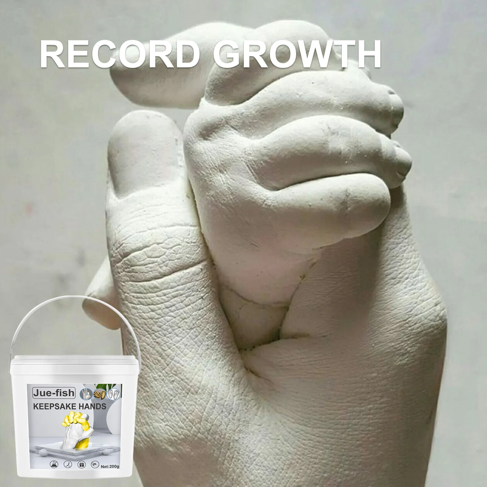 Jue-fish 3d Plaster Molding Clone Powder Baby Hand Foot Save Modeling ...