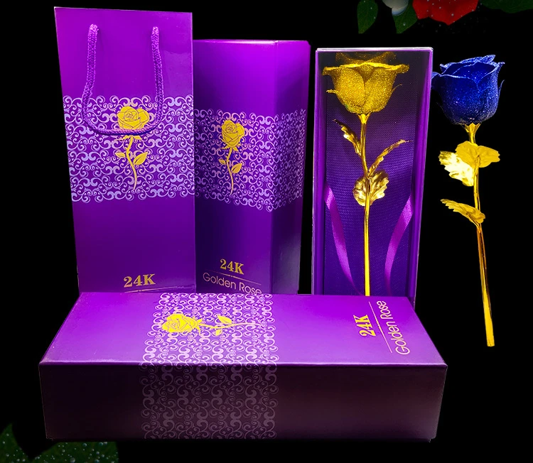 Hot Sale 24k Gold Plated Rose Eternal Roses Beautiful 24k Gold Dipped ...