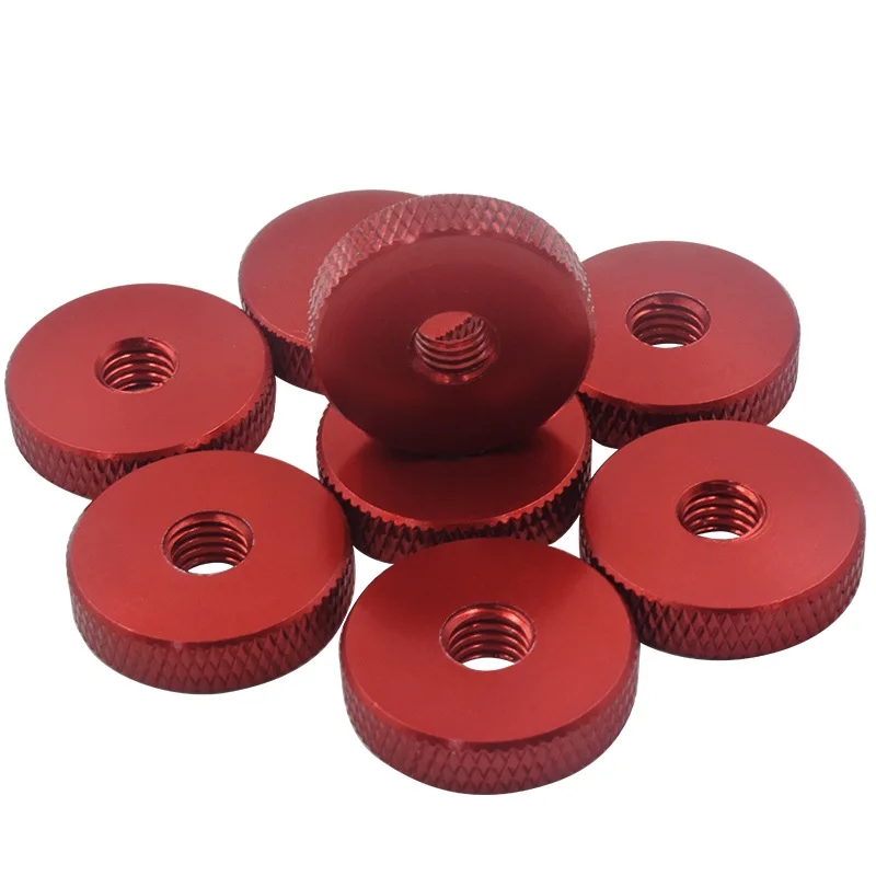 Aluminium Flat Knurled Thumb Nuts For Flat Bolts & Nuts - Oem Available