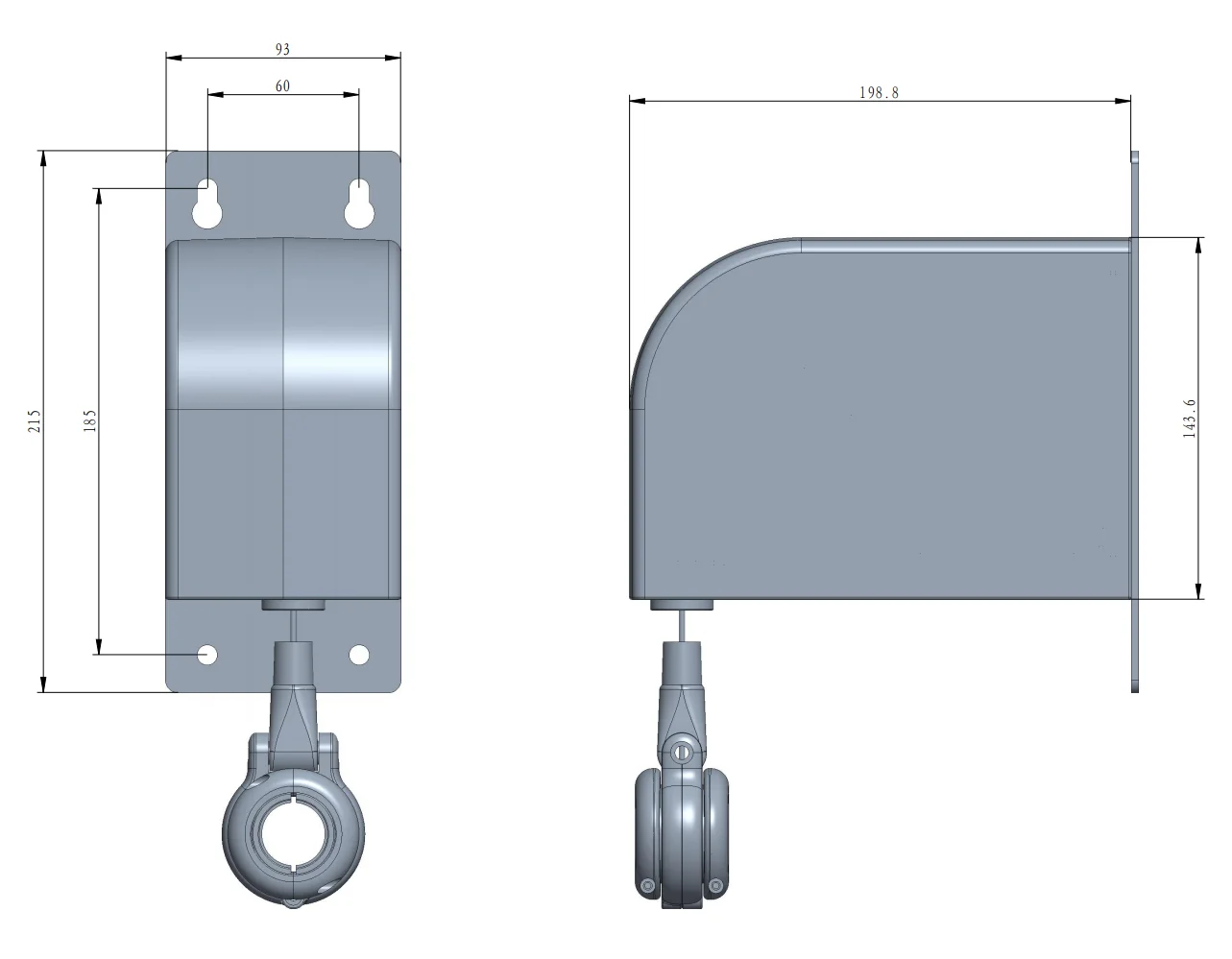 L2 EV Charger Cable Management System Level 2 Charging Station Cable ...