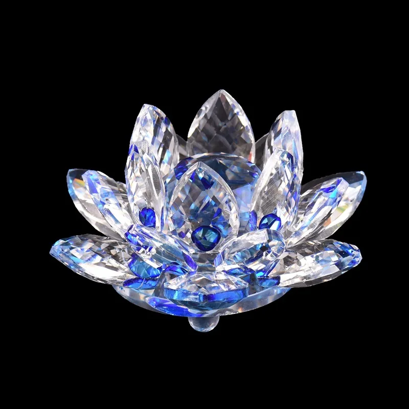 Feng Shui Crystal Lotus - Elegant Home Decor Figurine