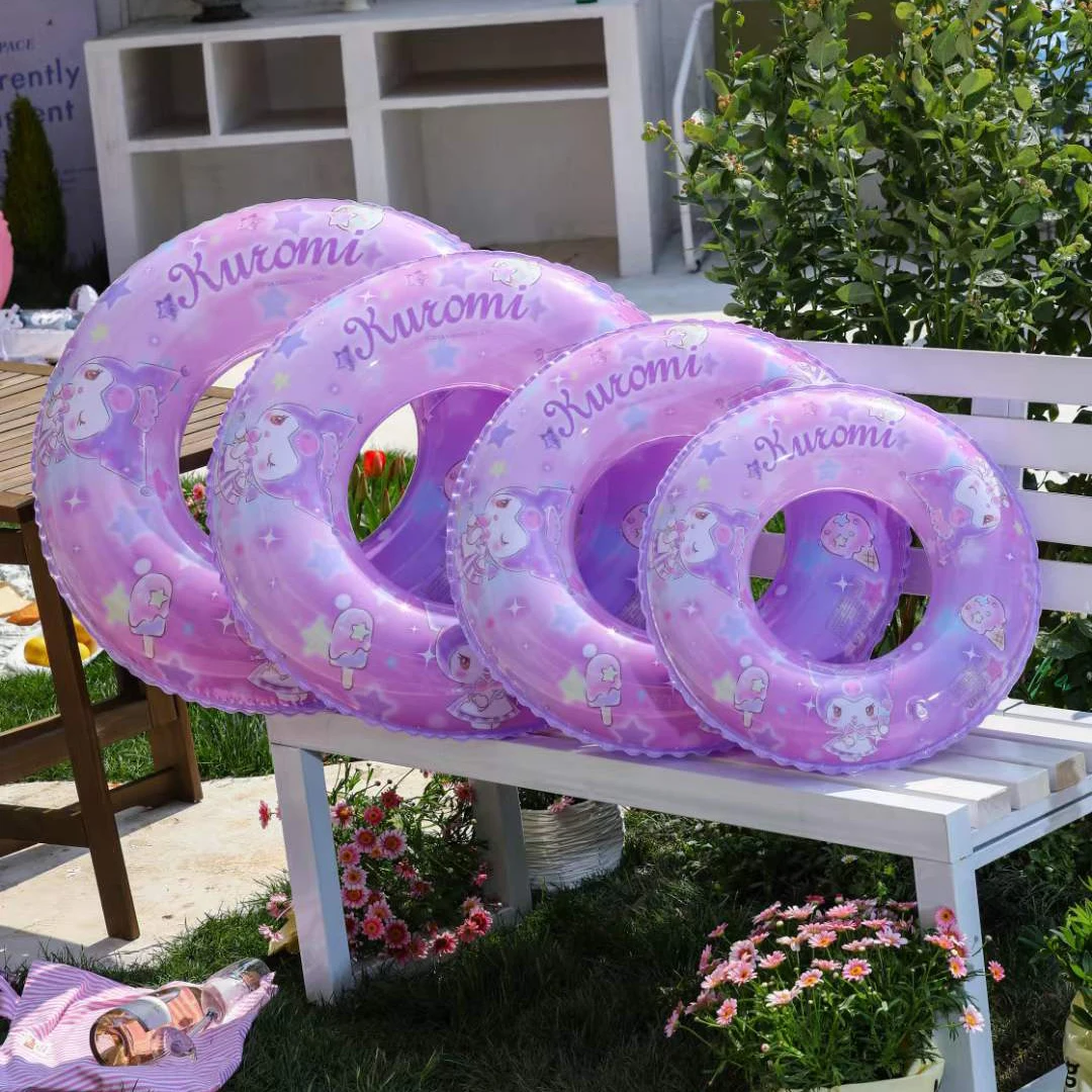 Sanrio Swimming Ring Kawaii Inflatable Swim Buoy Kawaii Hello Kt ...