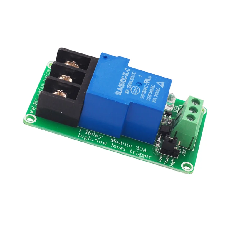1 channel 30A relay module 5V/12V/24V with optocoupler isolation large ...