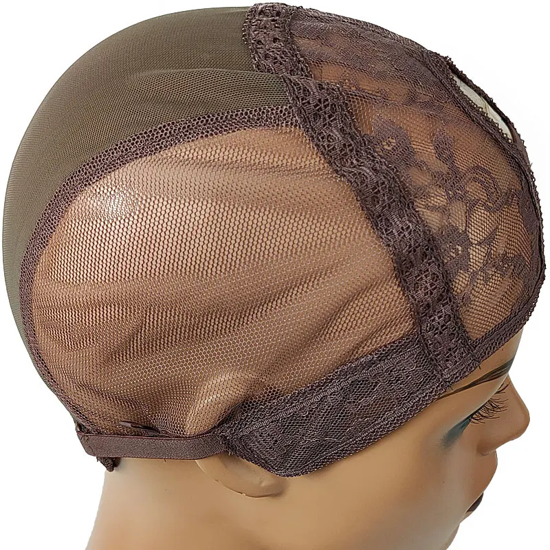 360 Full Lace Frontal Wig Cap - Adjustable Strap & Closure
