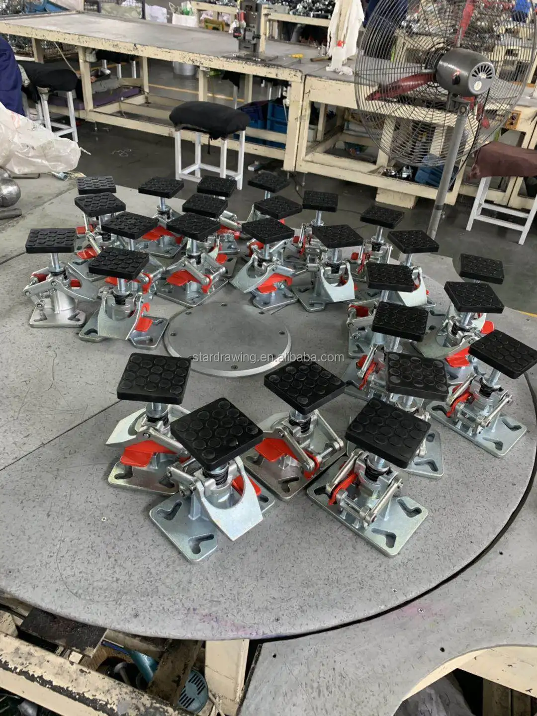 SS Heavy Duty Floor Lock Caster - Durable & Customizable