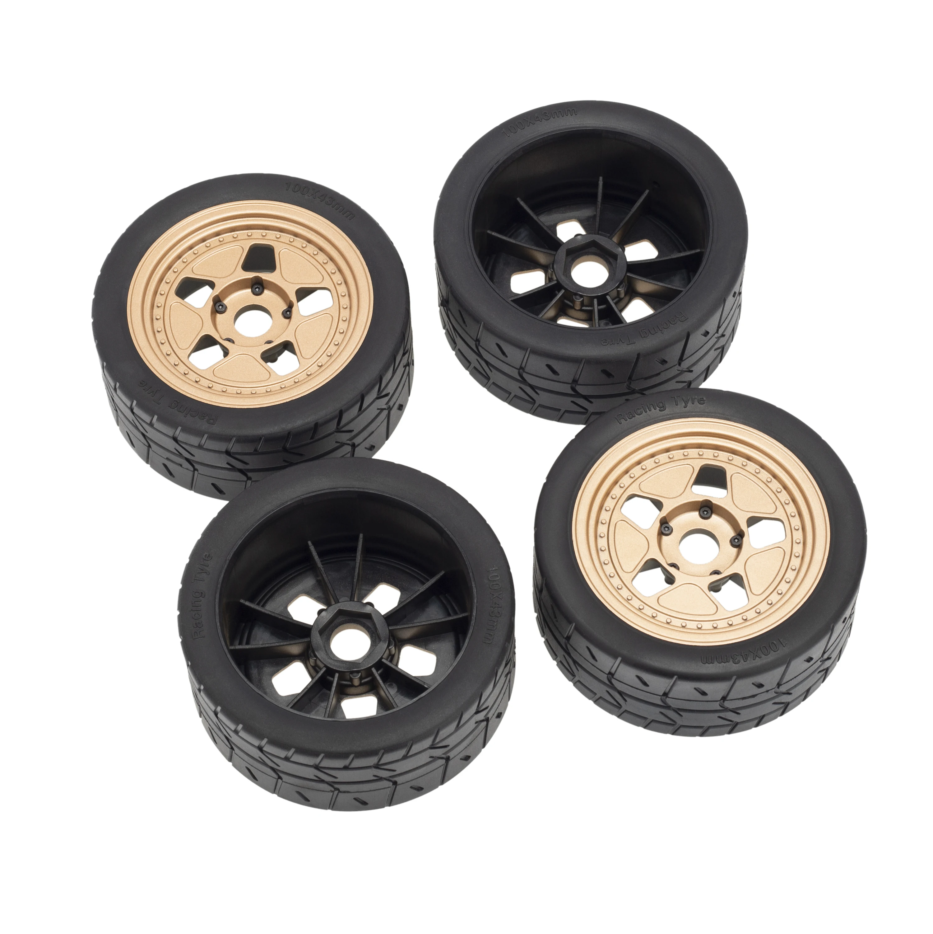 1/7 RC Car Racing Rally Car Wheel Tires for ARRMA V2 FELONY EX-07