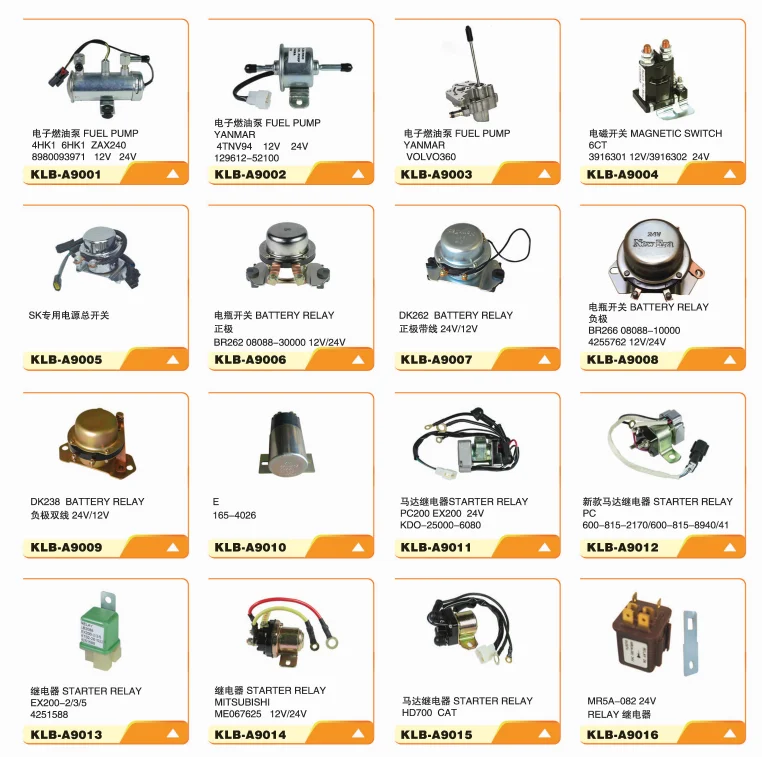 Excavator Electric Spare Parts - Reliable Relay Solutions