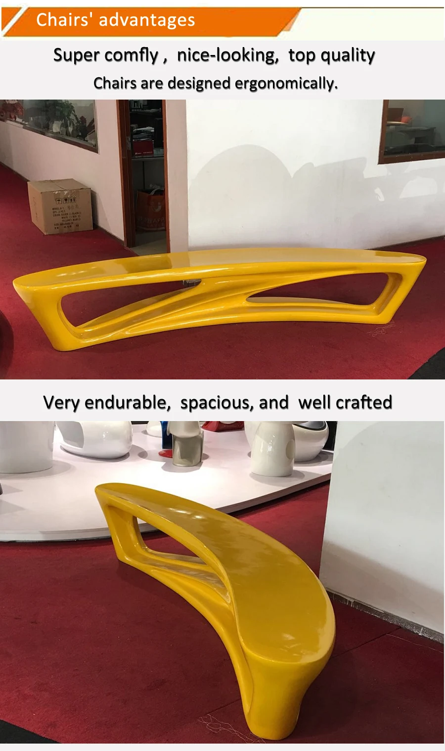 Drift Long Bench - Stylish Fiberglass Seating Solutions