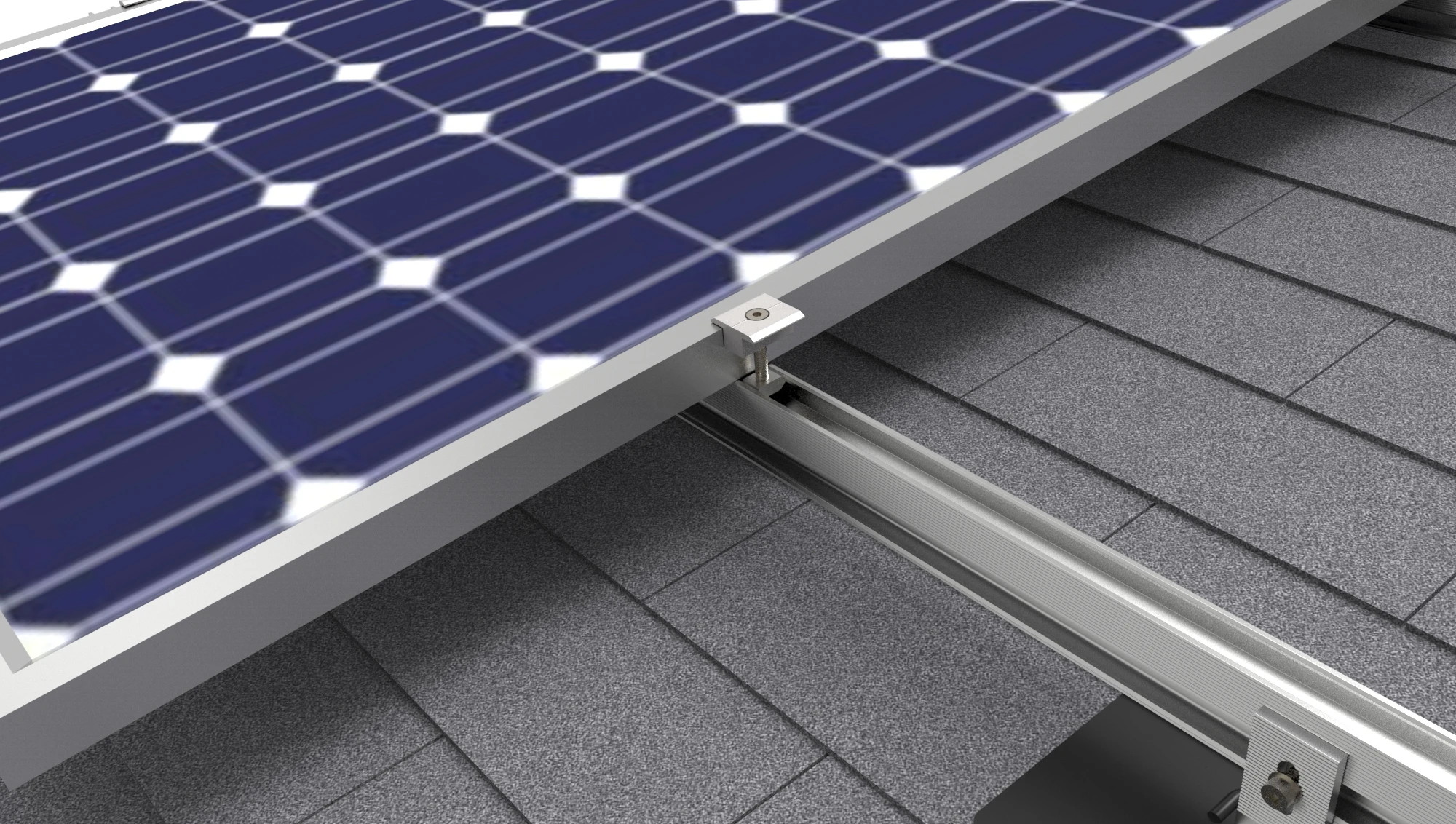 100kw Solar Panel System Asphalt Shingle Roof Bracket - Buy Solar ...