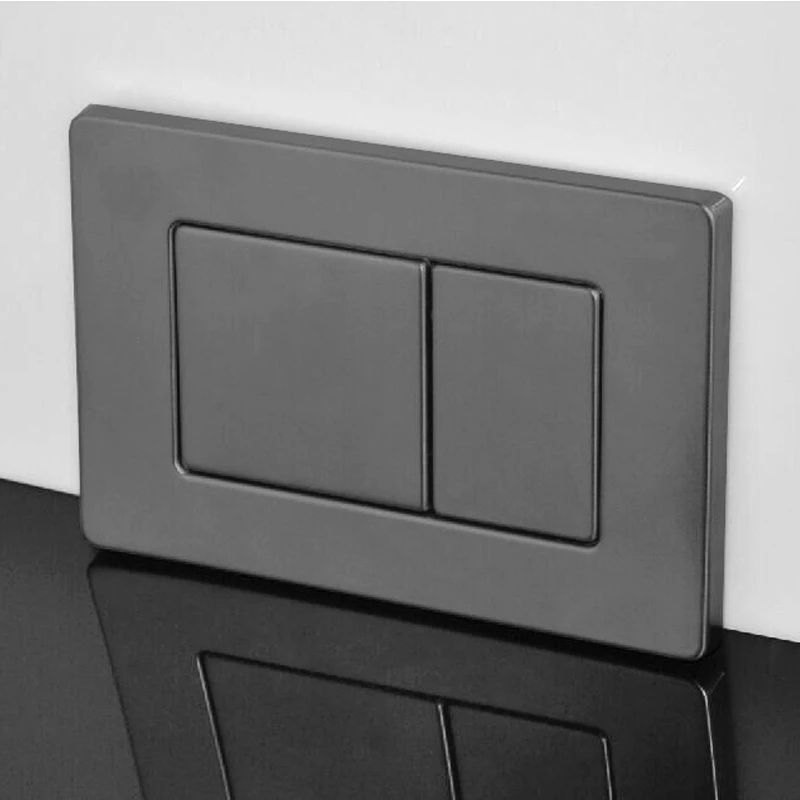 Concealed Toilet Cistern Panel,Double Push Button Solid Ss304 Gunmetal ...