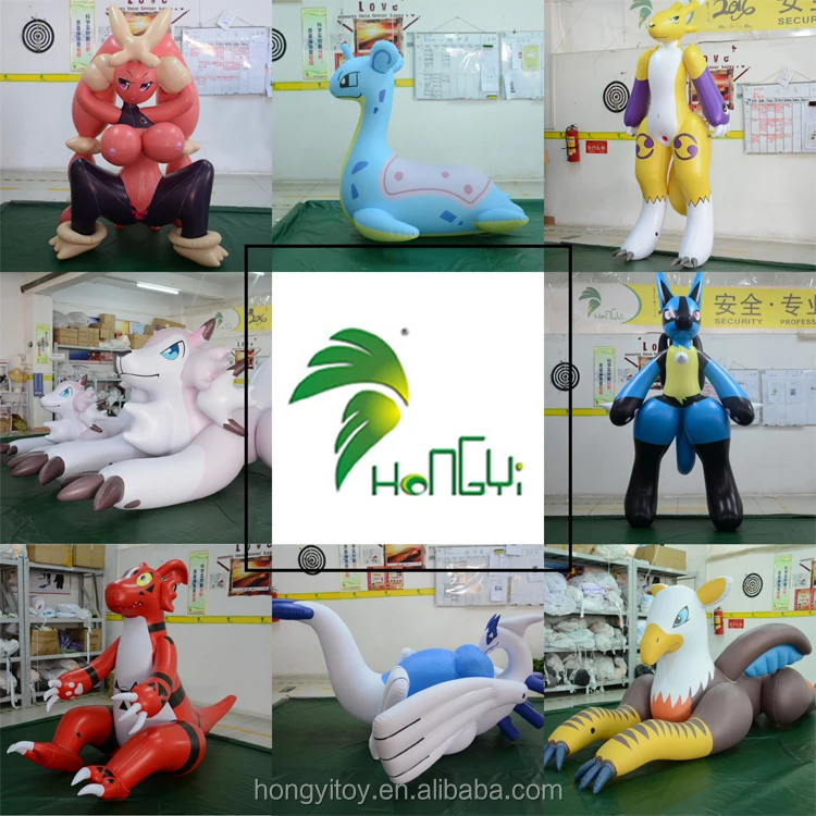 Inflatable Pokemon Air Character Hongyi Inflatable Ride On Animals With ...