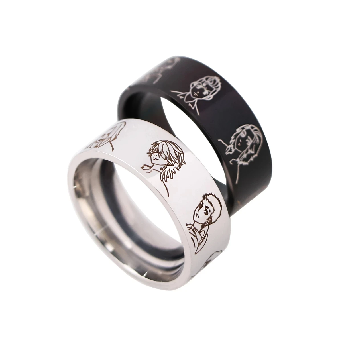 Anime Tokyo Revengers Ring - Custom Japanese Style Couple Rings for Teens