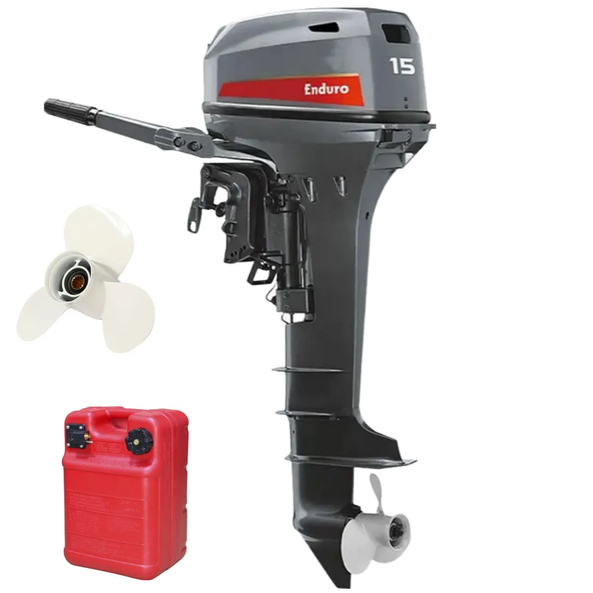 Yamaha 15HP 2 Stroke Long Shaft Outboard Motor E15DML 6B4 for Boats ...