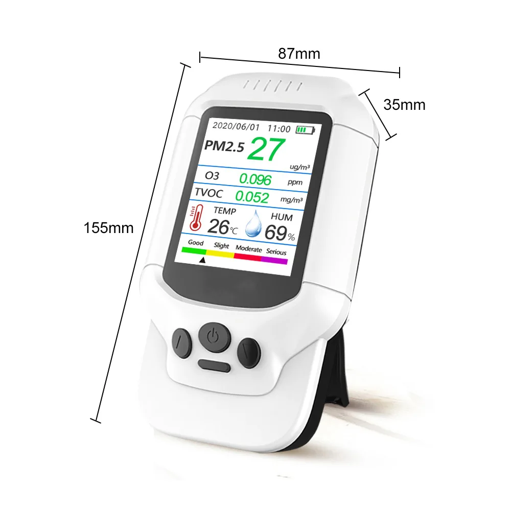 Ozone Handheld Gas Analyzer Detector Pm 2.5 Tester Sensor Meter ...