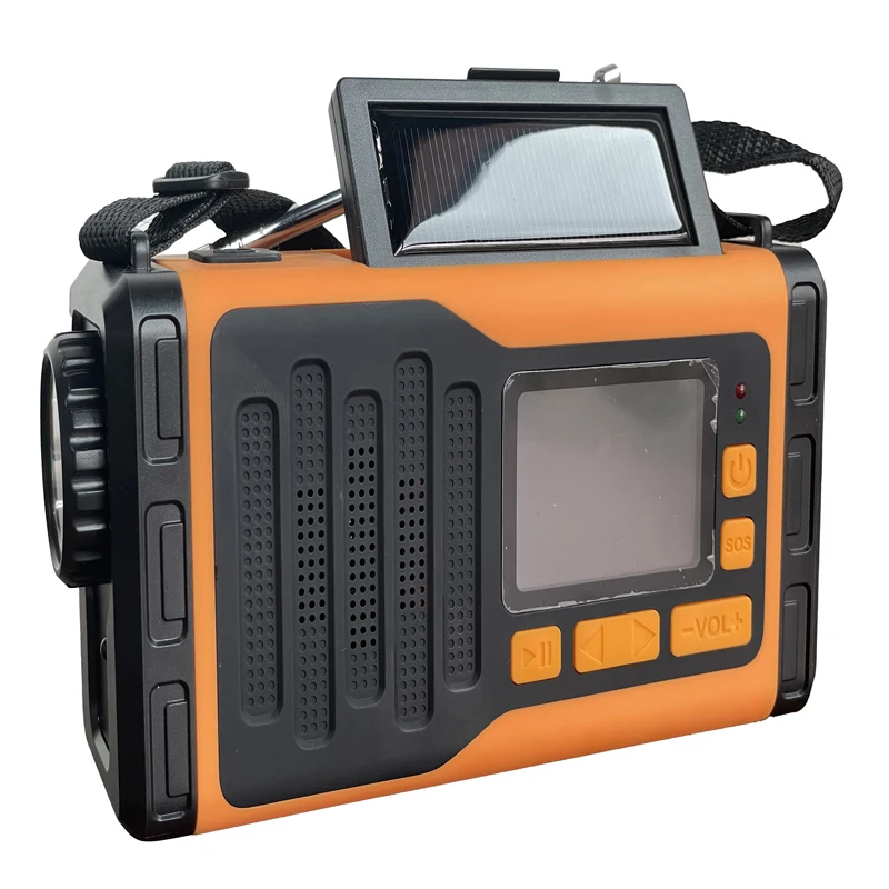 Outdoor Solar Hand Crank Emergency Radio With 5000 Mahpower Bank Outdoor Am Fm Radio Antenna ...