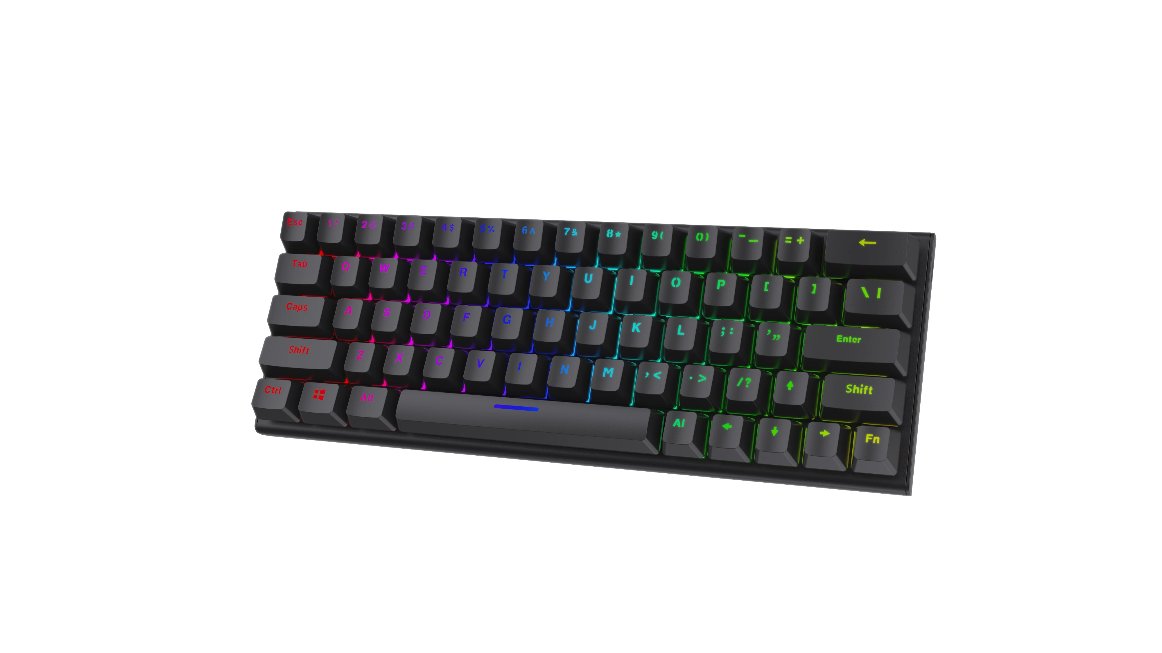 New Design RGB High-Keyboard Gamer Teclado Mini 60% Backlit Wired ...