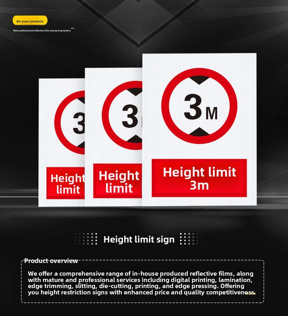 Yute Reflective PVC Traffic Sign Board UV Printing Super Engineering ...