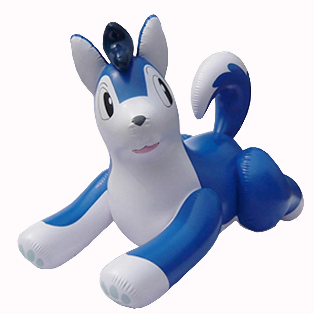 Manufacturer Design Animated Cartoon Blue Inflatable PVC Shepherd Dog