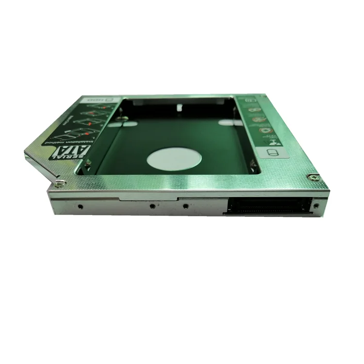 Aluminum Sata To Ide 2nd Hdd Caddy 12.7mm 2.5 Ssd Hdd Case Enclosure ...