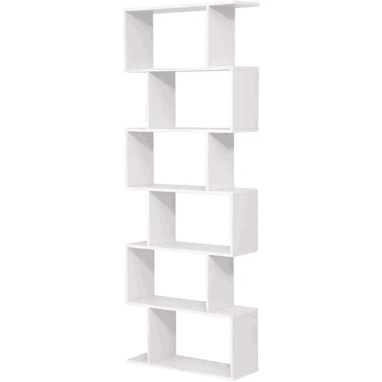 White Freestanding Shelving Unit Wooden Bookcase Cube Display Book ...