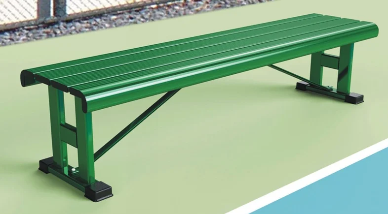 6' Courtside Tennis Benches - Durable & Comfortable Seats