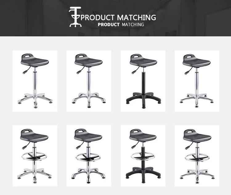 Laboratory Furniture - Adjustable Stool with ESD Chair Cushion