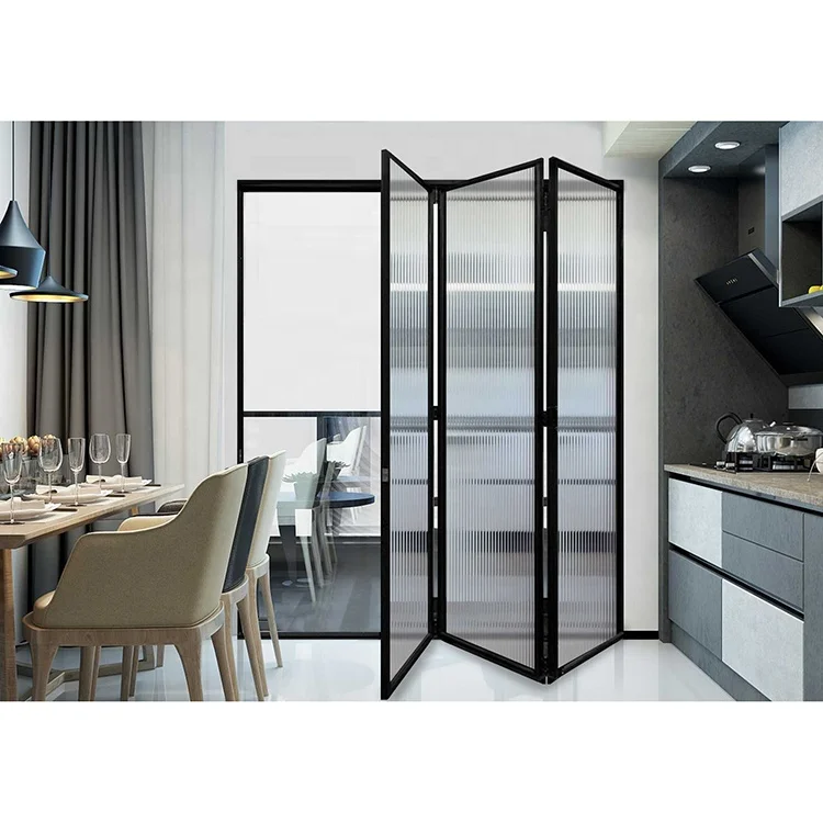 Sliding Folding Trackless Kitchen Door Sliding Folding All-in-one Door ...