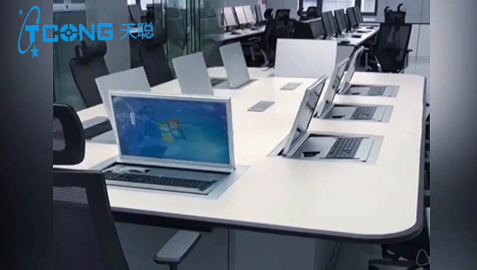 Conference System Monitor Flipper Motorized Flip Up Lcd Monitor Lift ...