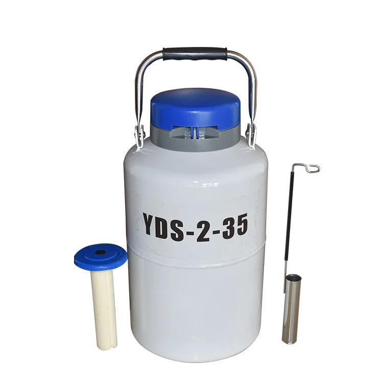 Small Liquid Nitrogen Container with 50 Caliber Dry Shipper