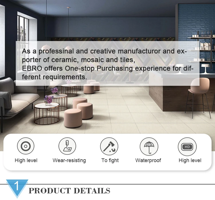 Foshan Building Material 10mm Thick Homogeneous Tiles