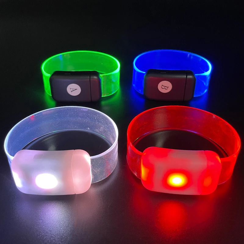 DMX 15 Colors Remote Controlled Led Light up Glow Bracelets Great ...