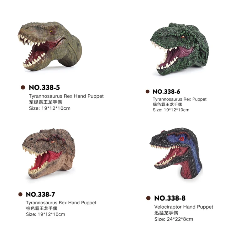 Dinosaur Claws Head Soft Rubber Realistic Dino Set Animal Allosaurus ...