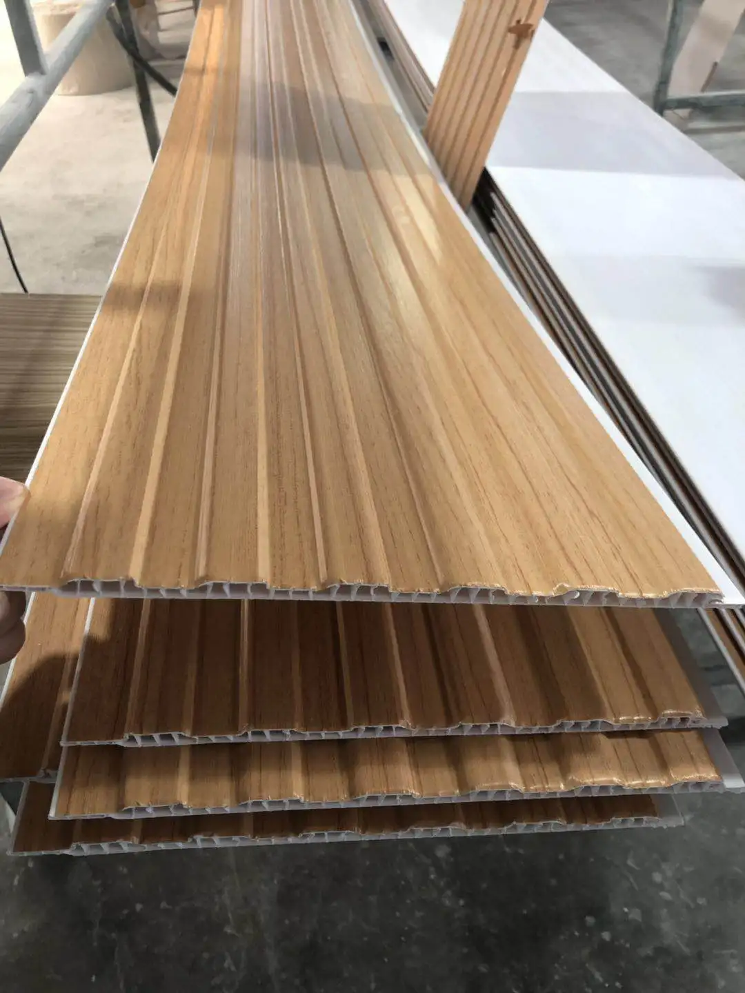 Pvc Wall Panel 5 Groove Panel Wood Pattern New Lamination Design For ...